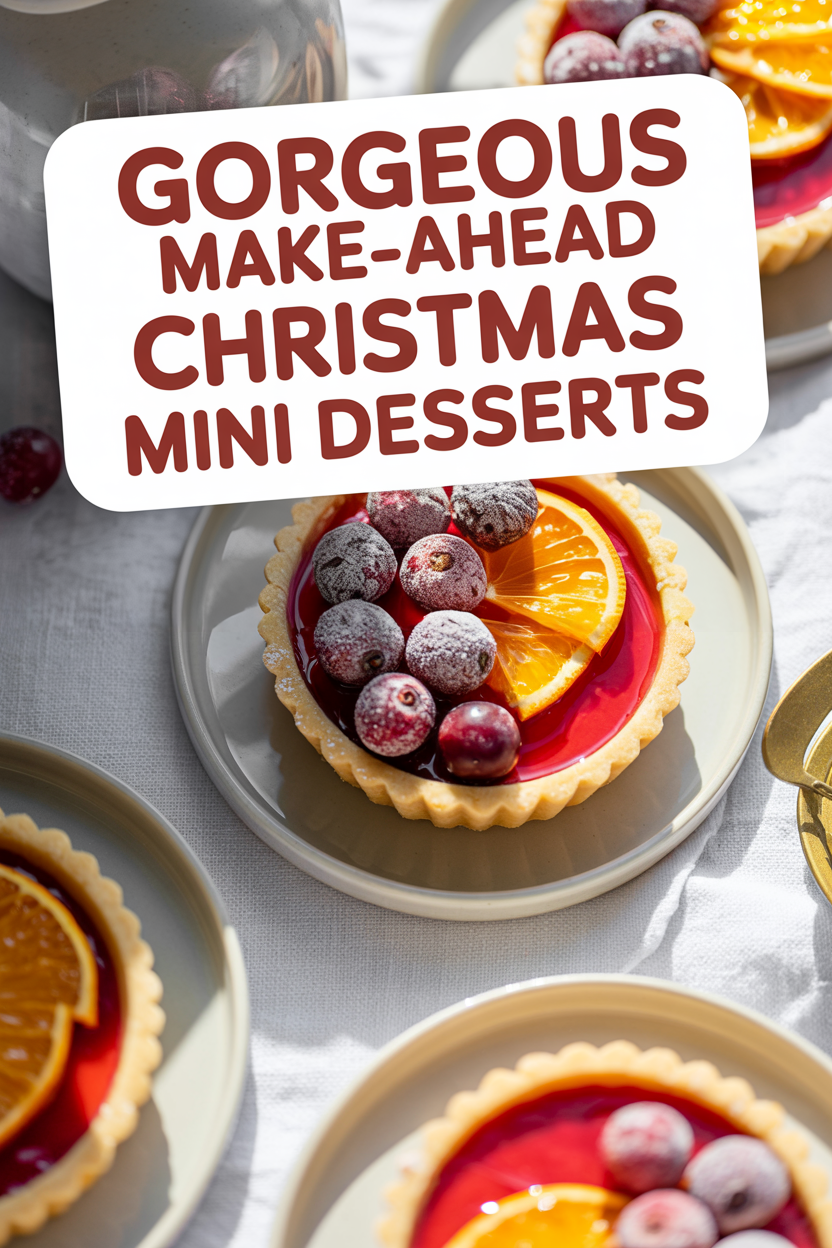 Elegant Christmas Mini Desserts - destination for vibrant seasonal desserts