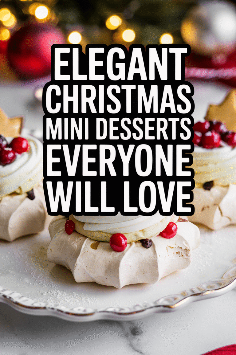 Elegant Christmas Mini Desserts - destination for vibrant seasonal desserts